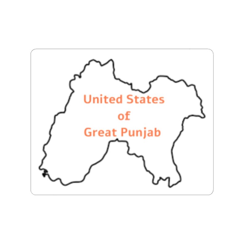 Punjab Map Sticker | Cultural Pride Vinyl Decal - Etsy