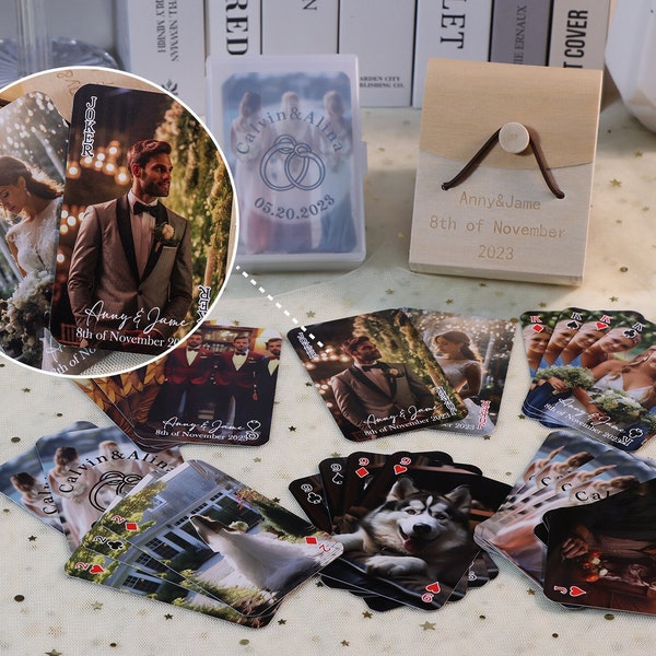 Personalized Deck of Cards With Photo - Etsy