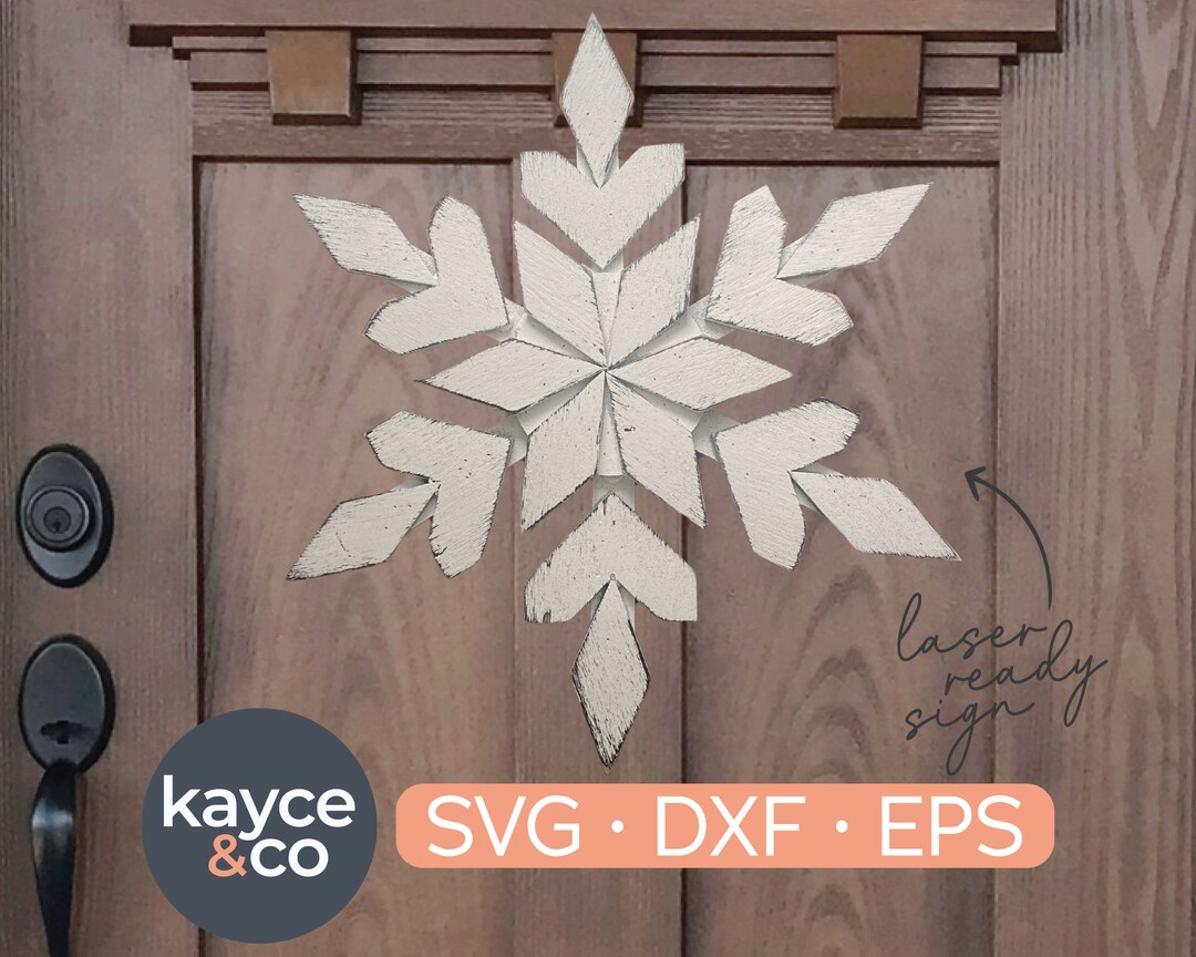 Snowflake Svg Welcome Sign Door Hanger Svg Christmas Ornament, Home ...