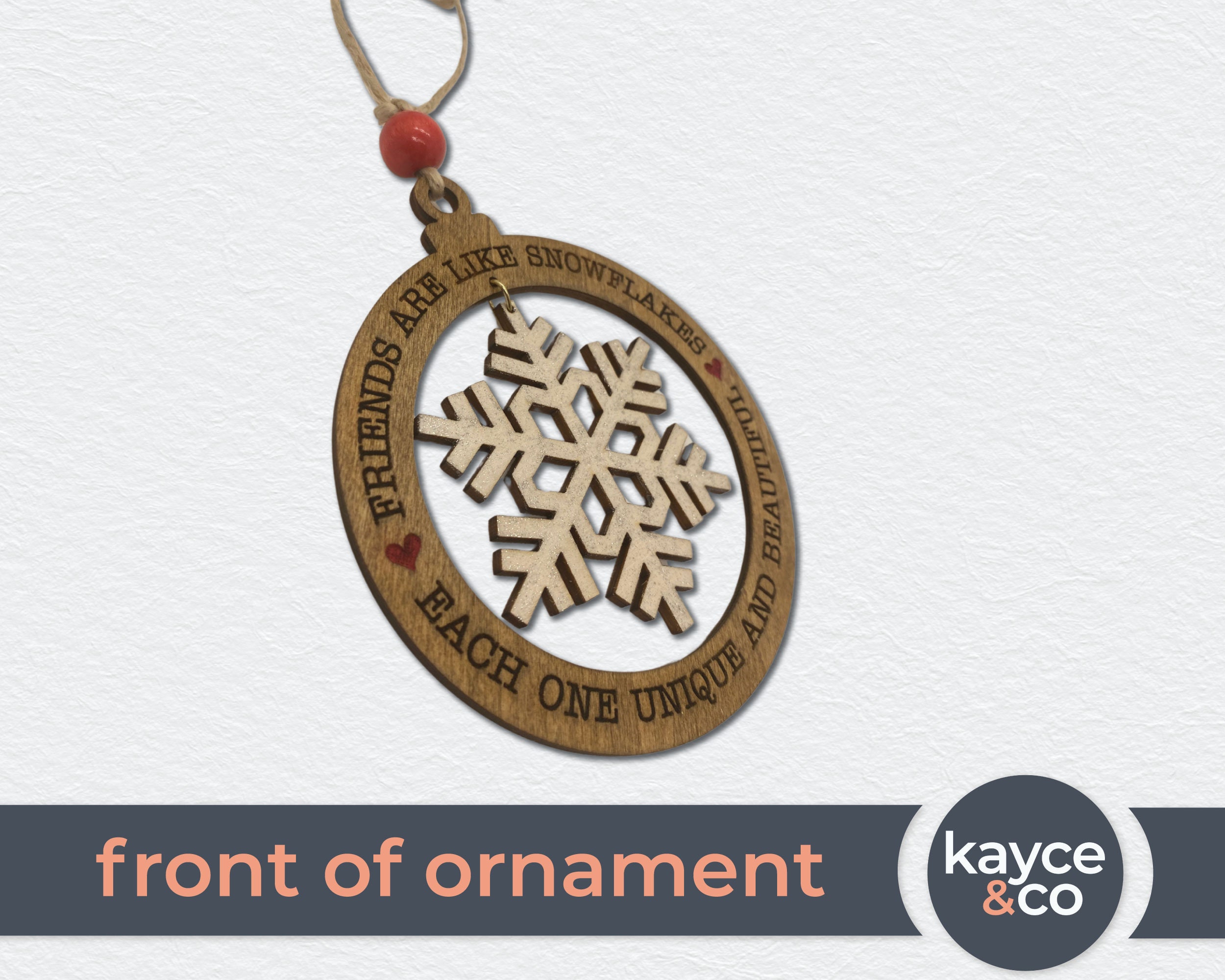 Friends Are Like Snowflakes Christmas Ornament Svg, Gift Idea for Best ...