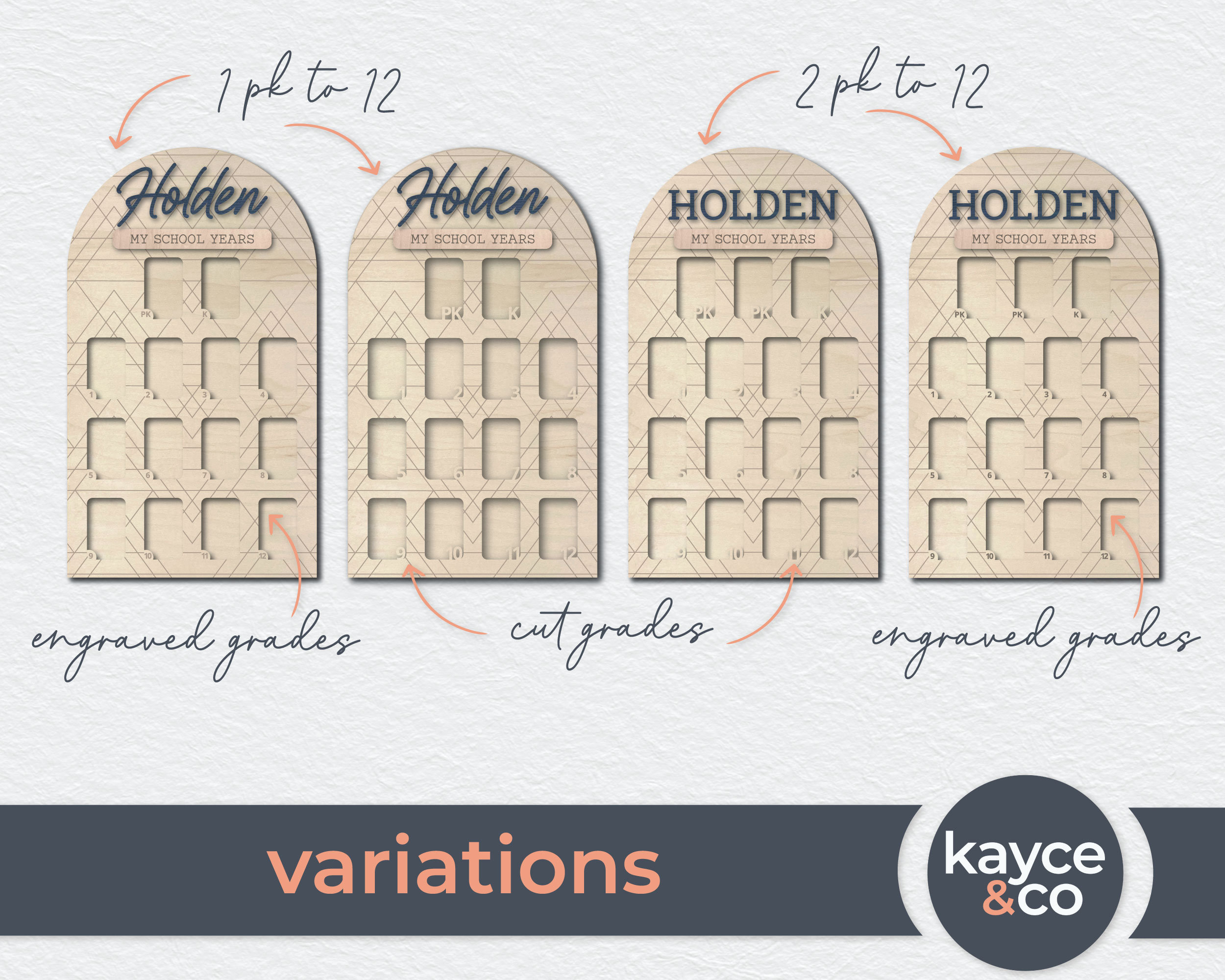 School Years Photo Frame Svg Pre K - 12, Graduation, 2x3 Wallet Size ...