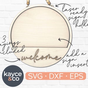 Interchangeable Welcome Sign - Etsy