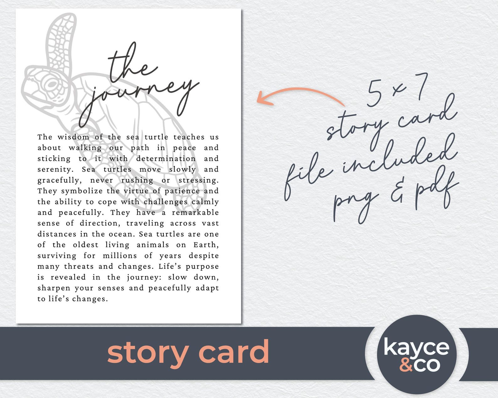 Story Card Sea Turtle Ornament Svg Suncatcher, Car Charm Inspirational ...