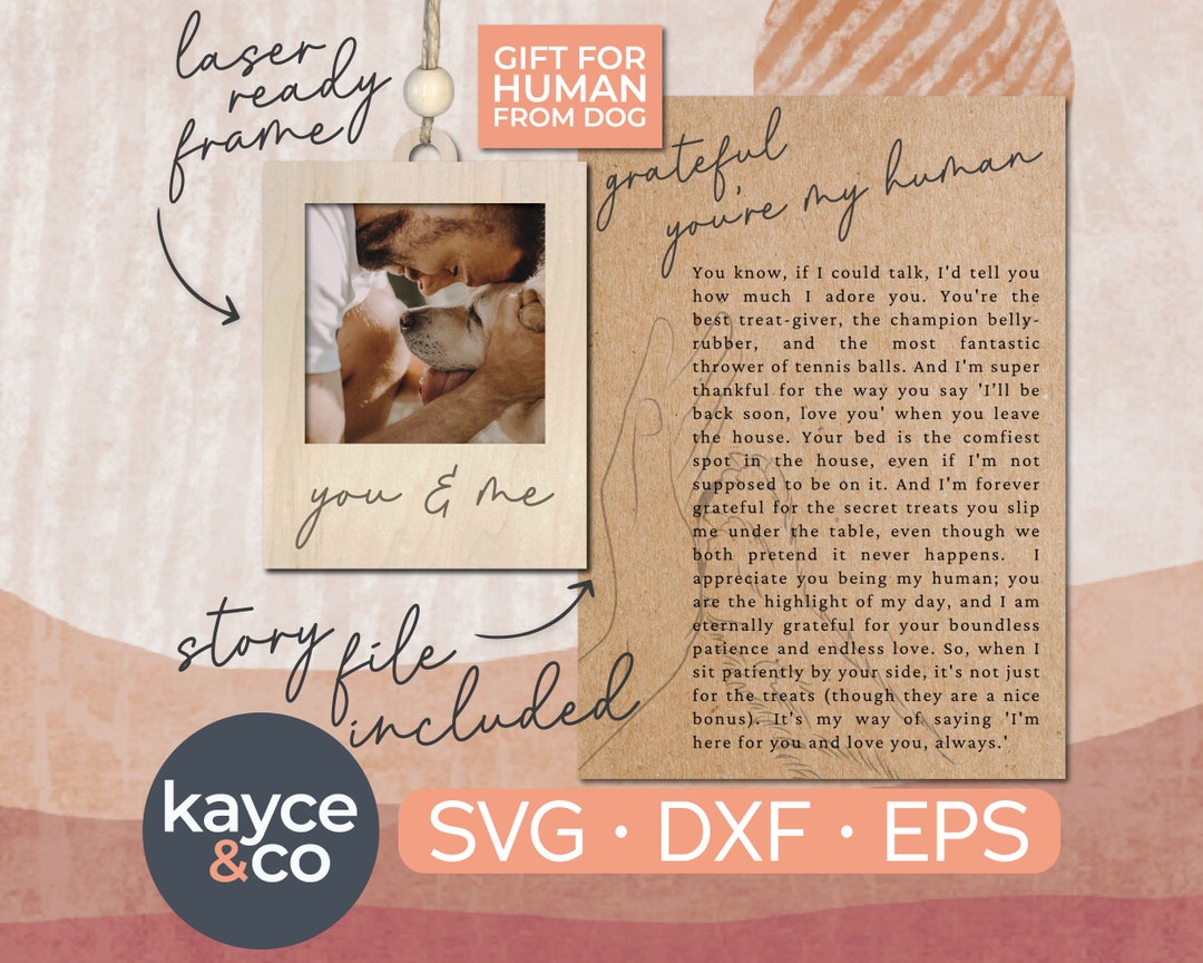 Story Card Dog Photo Frame Ornament Svg Car Charm Inspirational ...