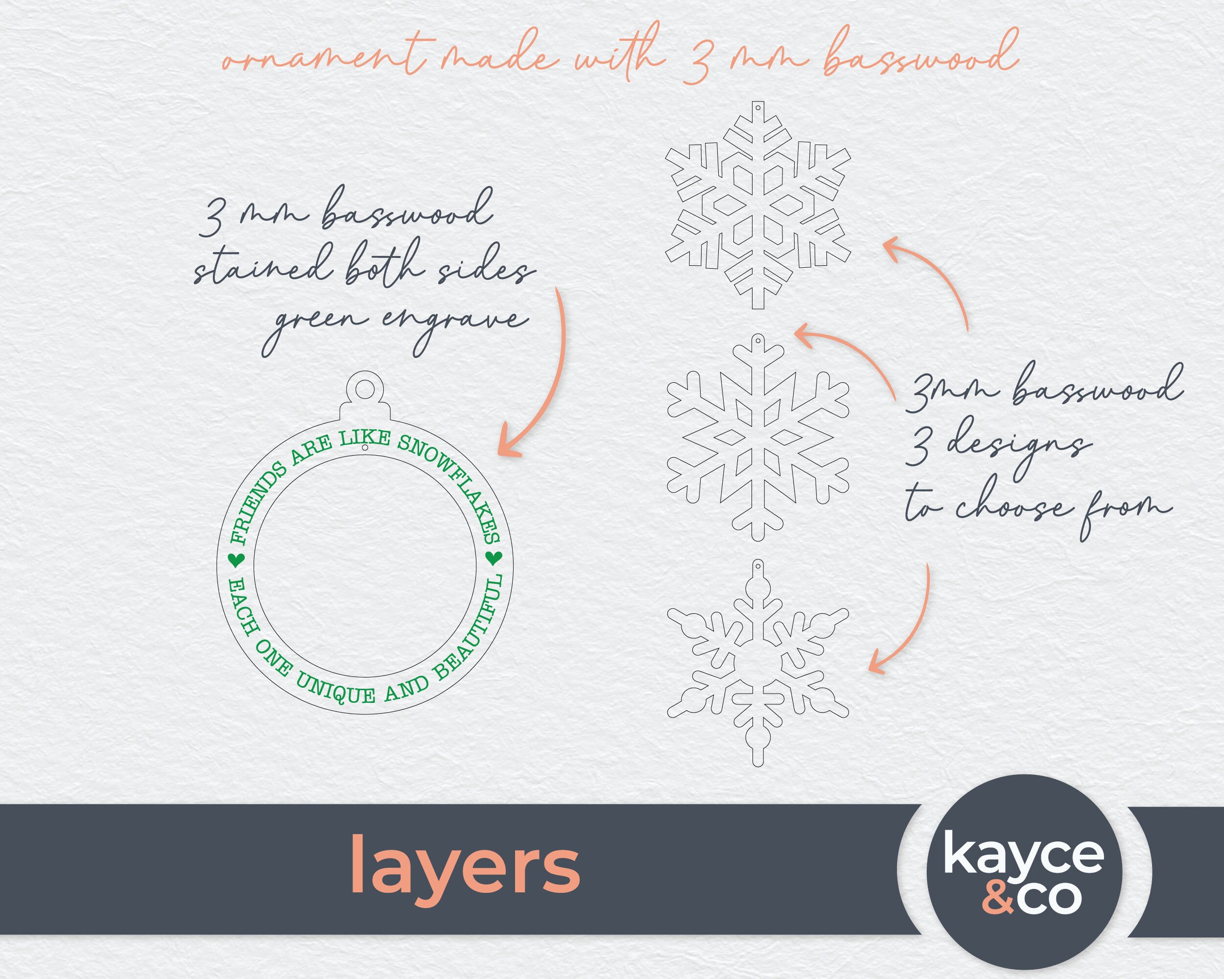 Friends Are Like Snowflakes Christmas Ornament Svg, Gift Idea for Best ...