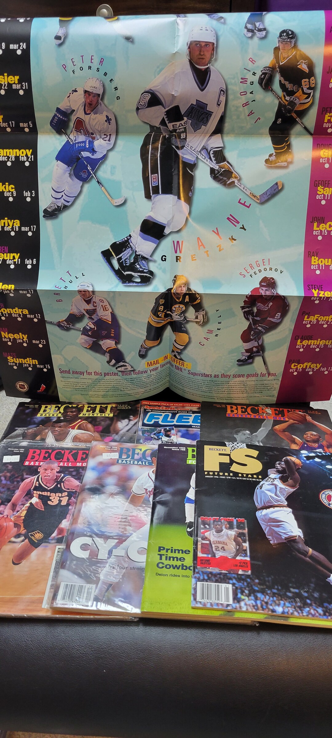 Fantastic Collection of Vintage 1990's Beckett Sports Magazines Mlb NBA ...