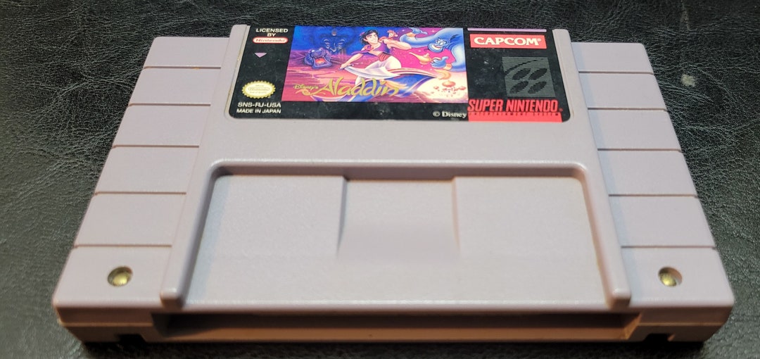 1993 Disney's Aladdin SNES Authentic Cartridge super Nintendo ...