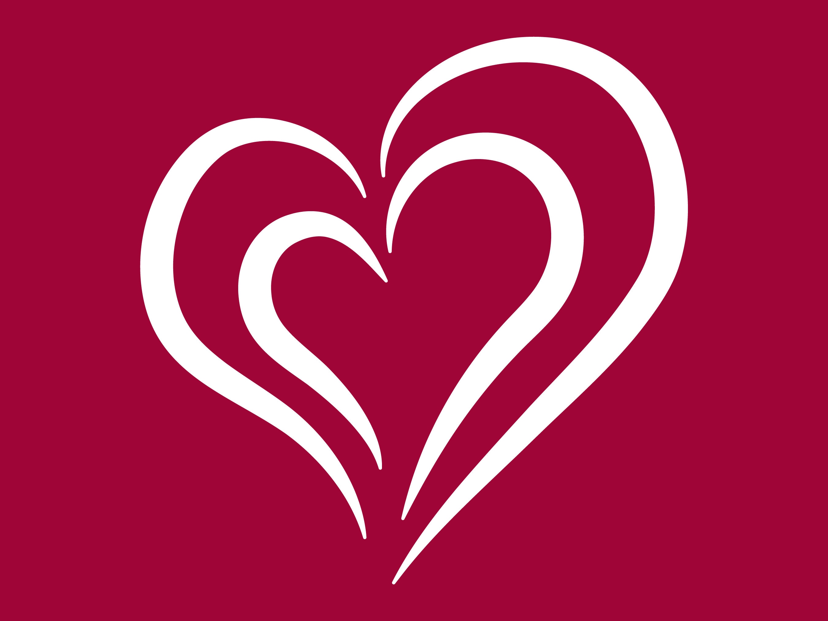 Heart SVG, Open Heart Outline, Clipart Vector Files for Cricut and ...