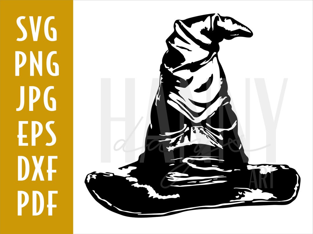 Harry Potter SVG, Sorting Hat SVG Vector Cricut File, Magic Fantasy ...