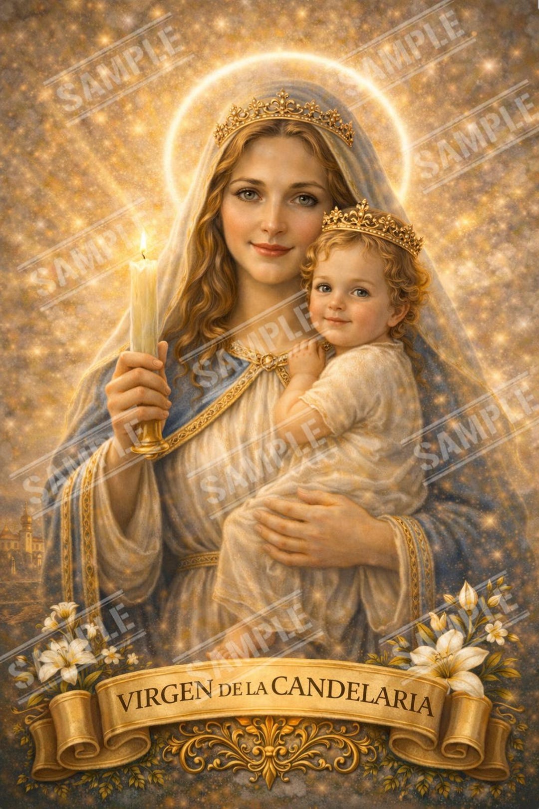 Virgen De La Candelaria Art Print | Oyá, Yoruba Religion (digital ...