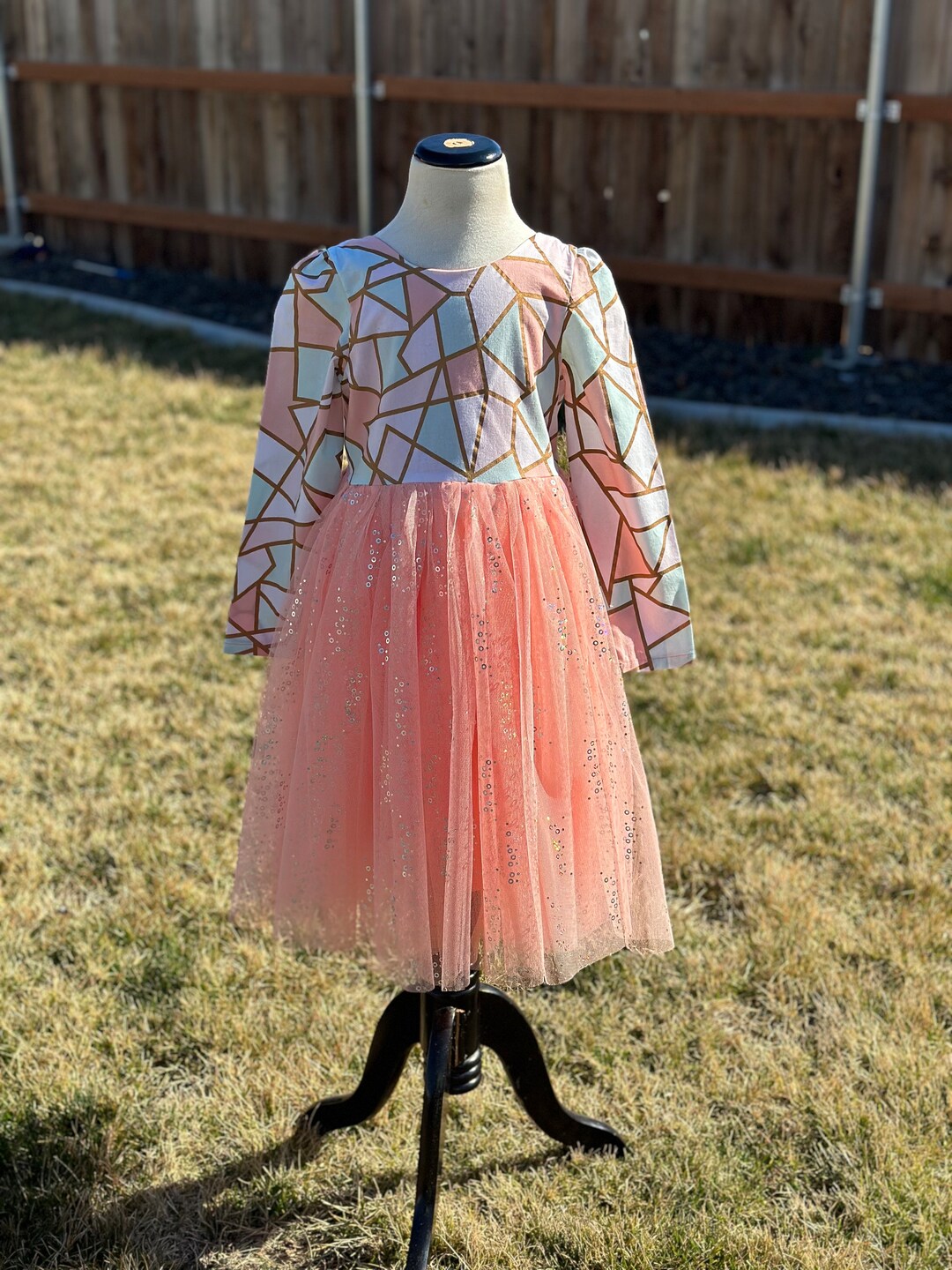 Easter Pastel Dress, Girls Dress, Princess Dress, Sunday Church Dress ...