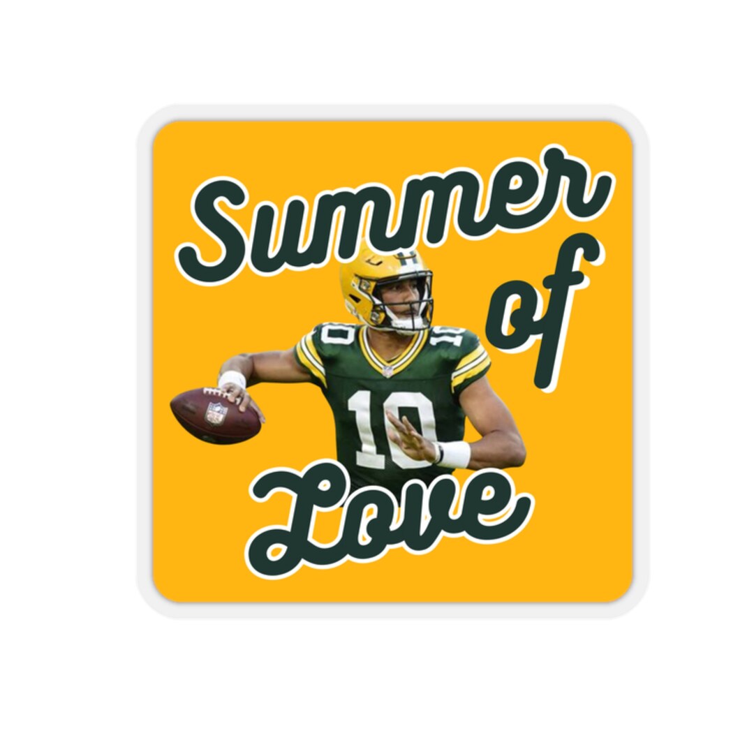 Yellow Box Summer of Love, Jordan Love Sticker, Packer Decal, Green Bay ...