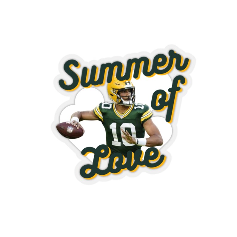 Jordan Love Sticker, Packer Decal, Green Bay Stick-on, Football Fandom ...
