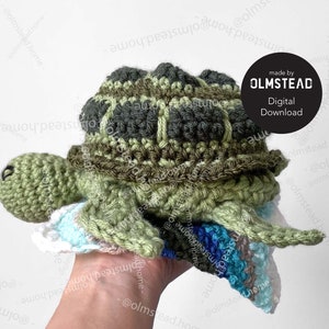 Shellsea Crochet Turtle Coaster Set - PDF Pattern - 4 Coasters ...