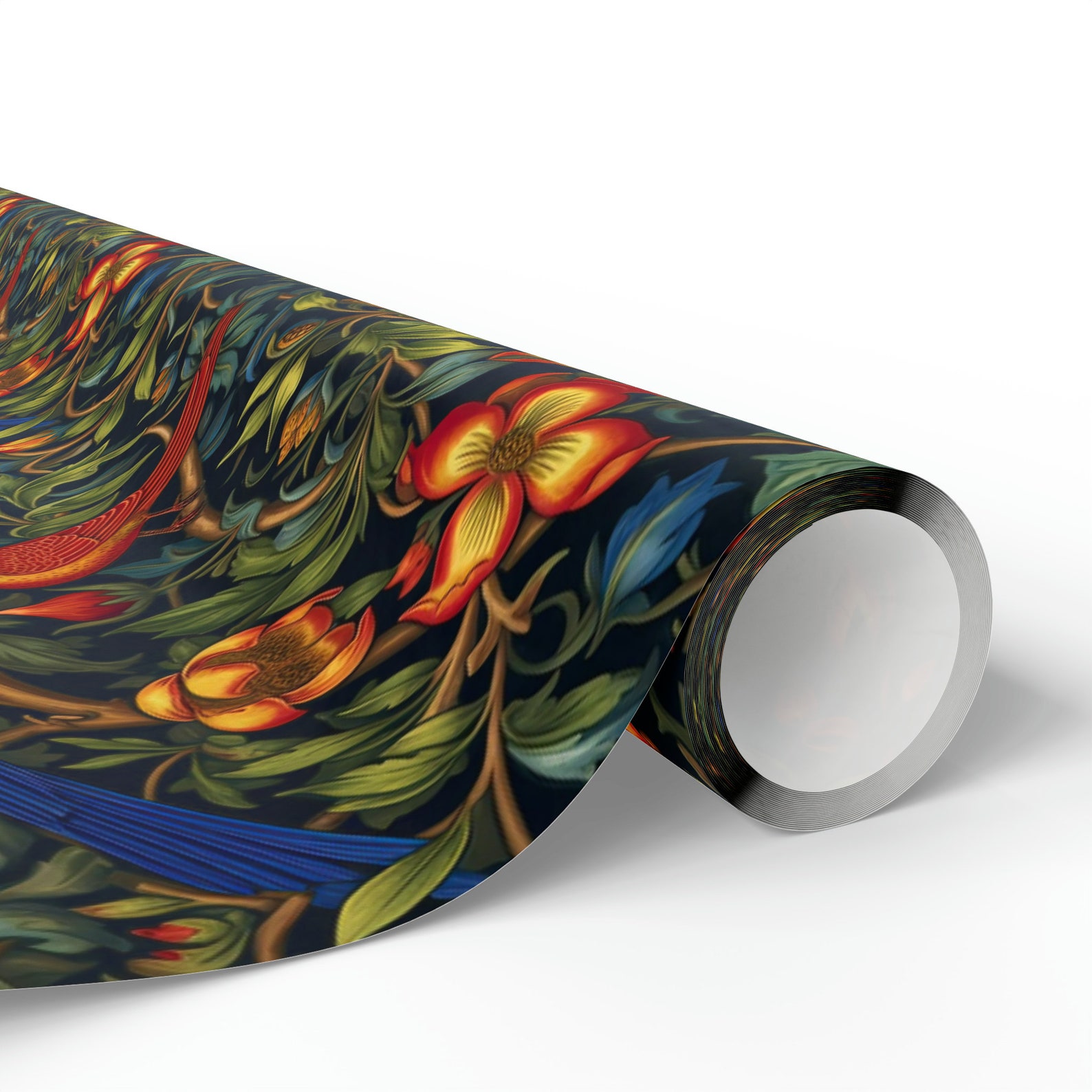 Whimsical Birds Wrapping Papers, Mistletoe Wrapping Paper, William ...