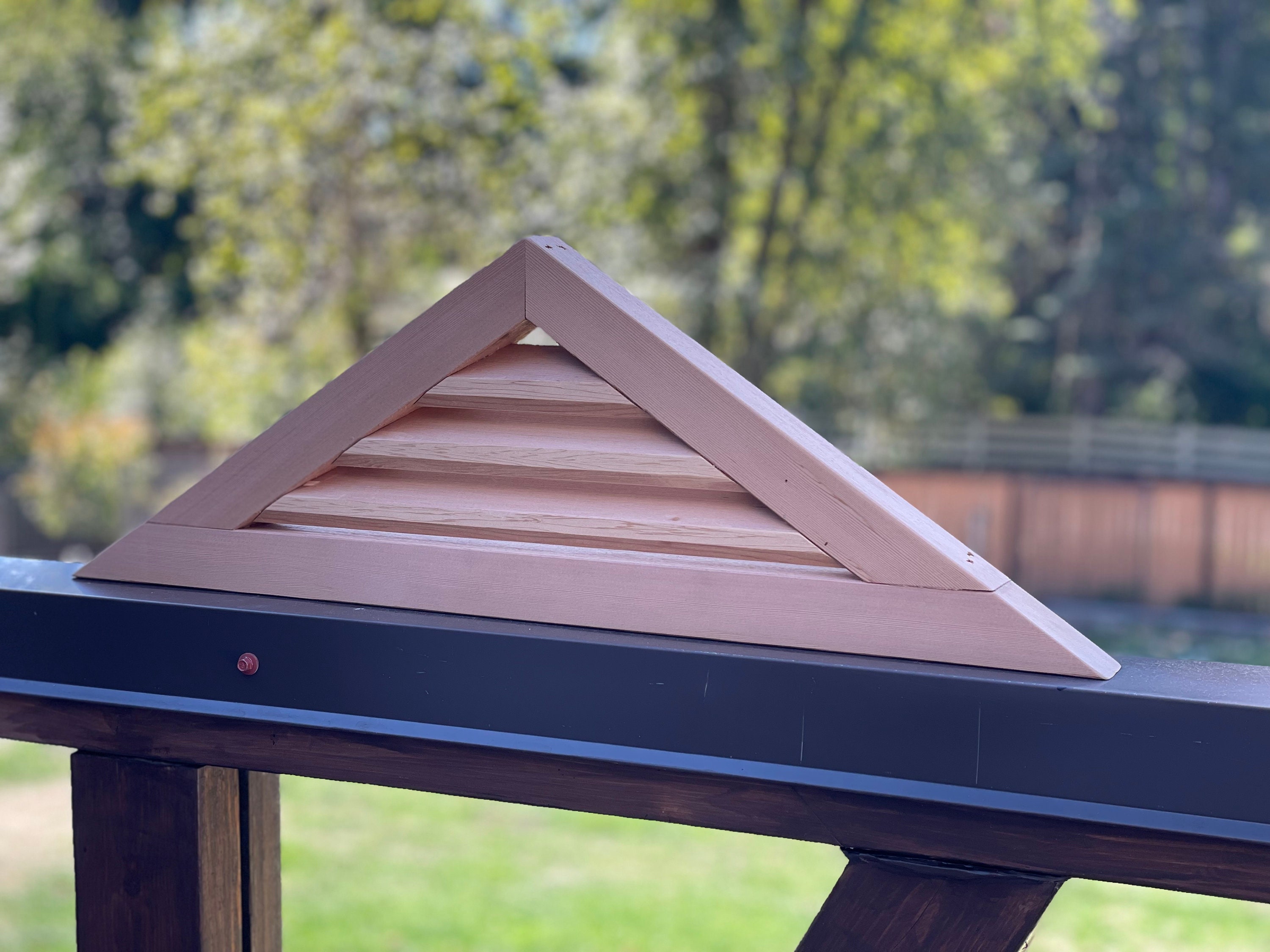Triangle Cedar Gable Vent - Etsy