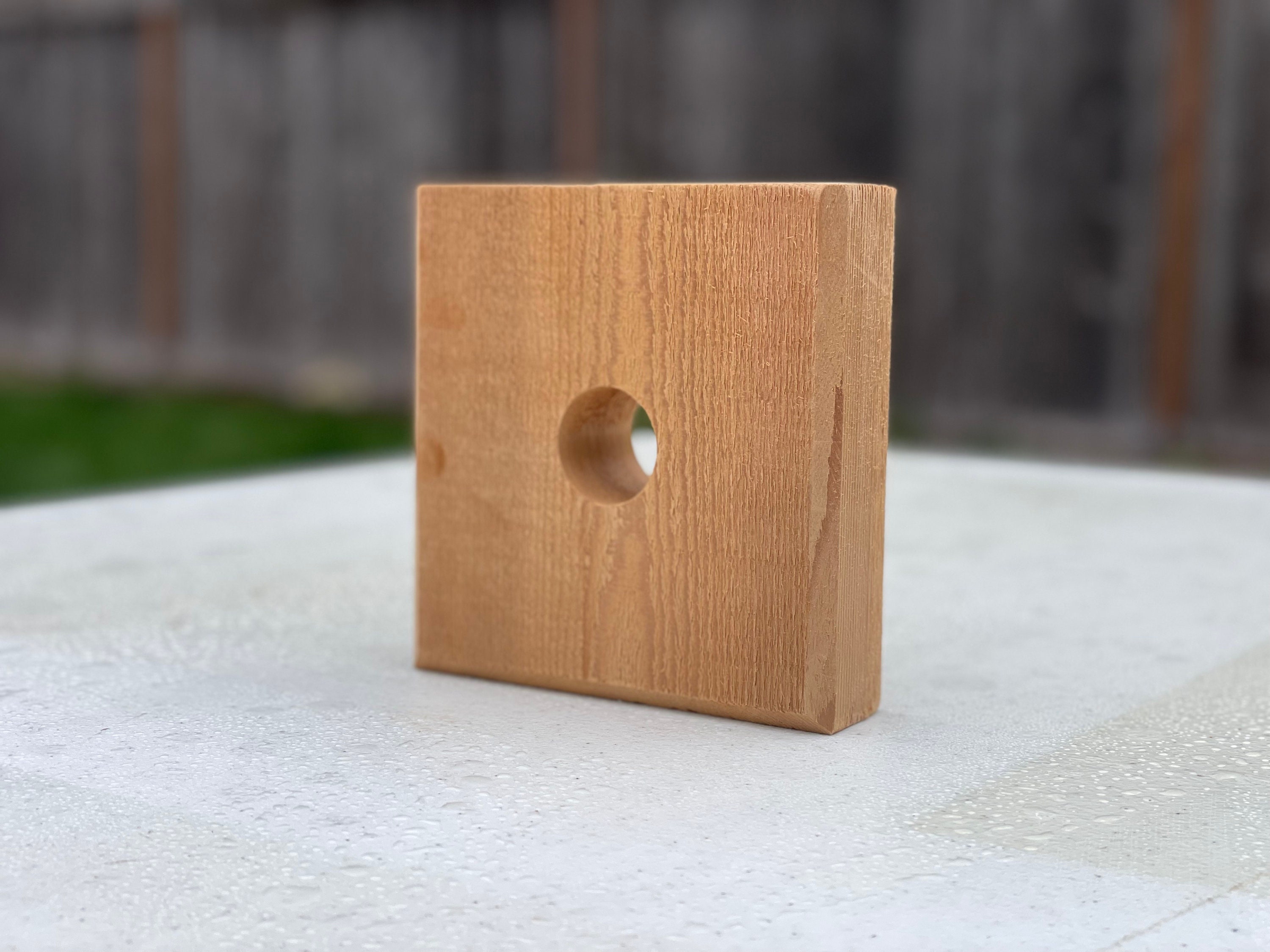 Cedar Hose Bib Block - Etsy