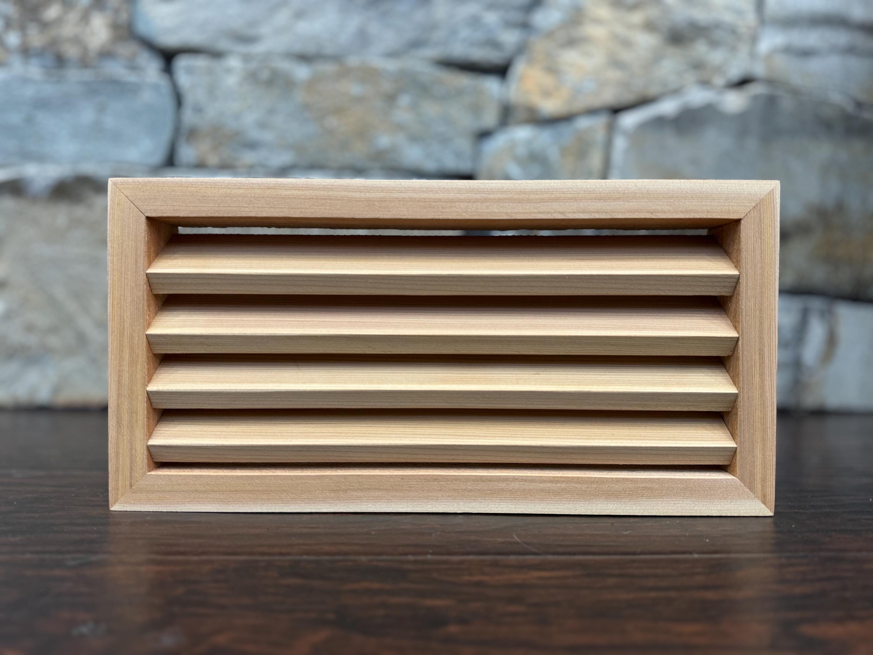 6x12 Wood Cedar Vent - Etsy