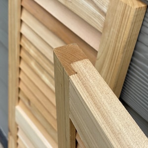 Home Exterior Louvered Window Shutters - Etsy