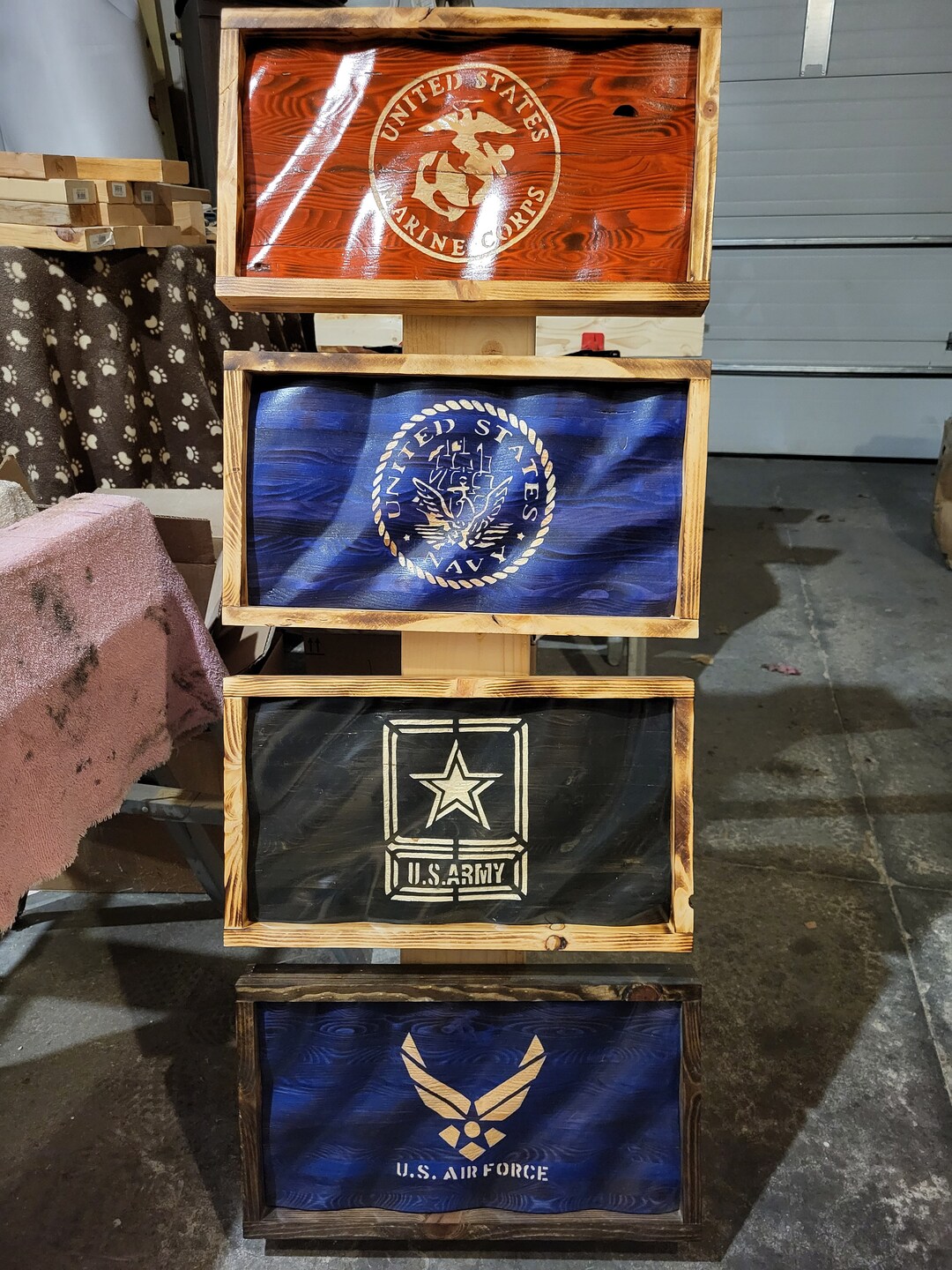 Military Waving Flags Army, Navy Air Force or Marines - Etsy