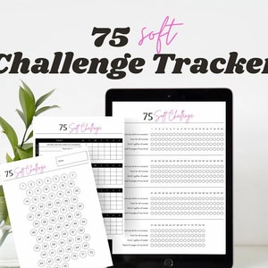 75 Soft Challenge Tracker Printable Digital Healthy Lifestyle ...