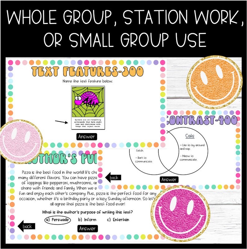 2nd / 3rd Grade ELA End of Year Jeopardy Review Game No Prep - Etsy