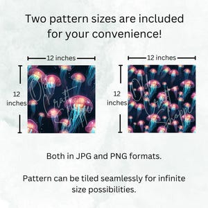4K Seamless Repeating Pattern Tile File, Vibrant Colourful Jellyfish ...