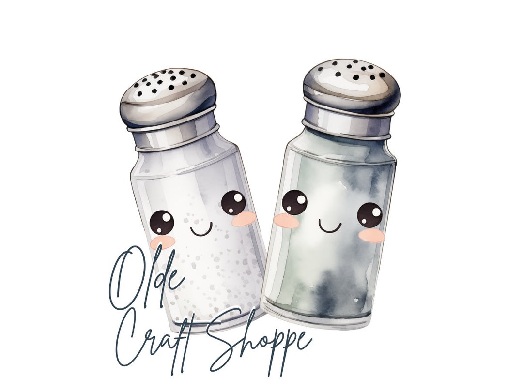 Cute Kawaii Salt and Pepper Transparent Background PNG, Clipart, High ...