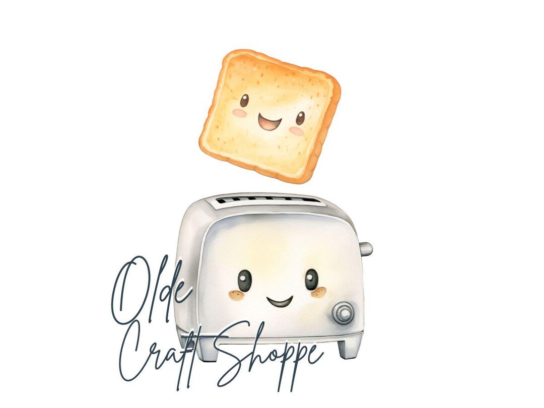 Cute Kawaii Toast and Toaster Transparent Background PNG, Clipart, Food ...