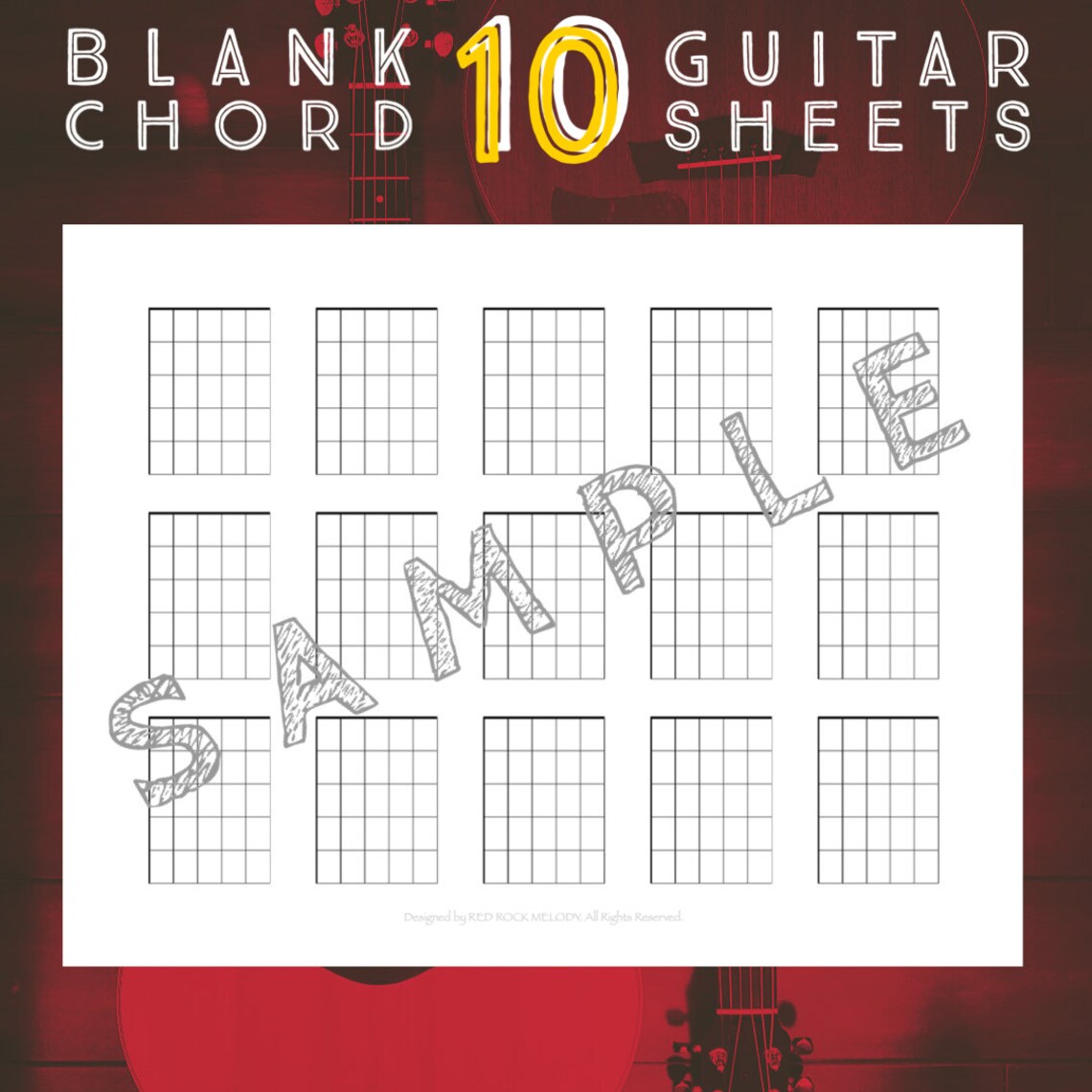 Blank Guitar Chords, Guitar Chord Diagram Sheets, Guitar Chord in ...