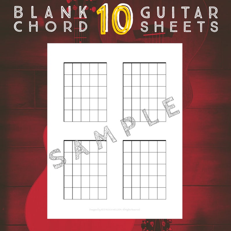 Blank Guitar Chords, Guitar Chord Diagram Sheets, Guitar Chord in ...