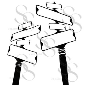 Street Sign Template Multi Pack SVG File, Multi Family/multiple Name - Etsy