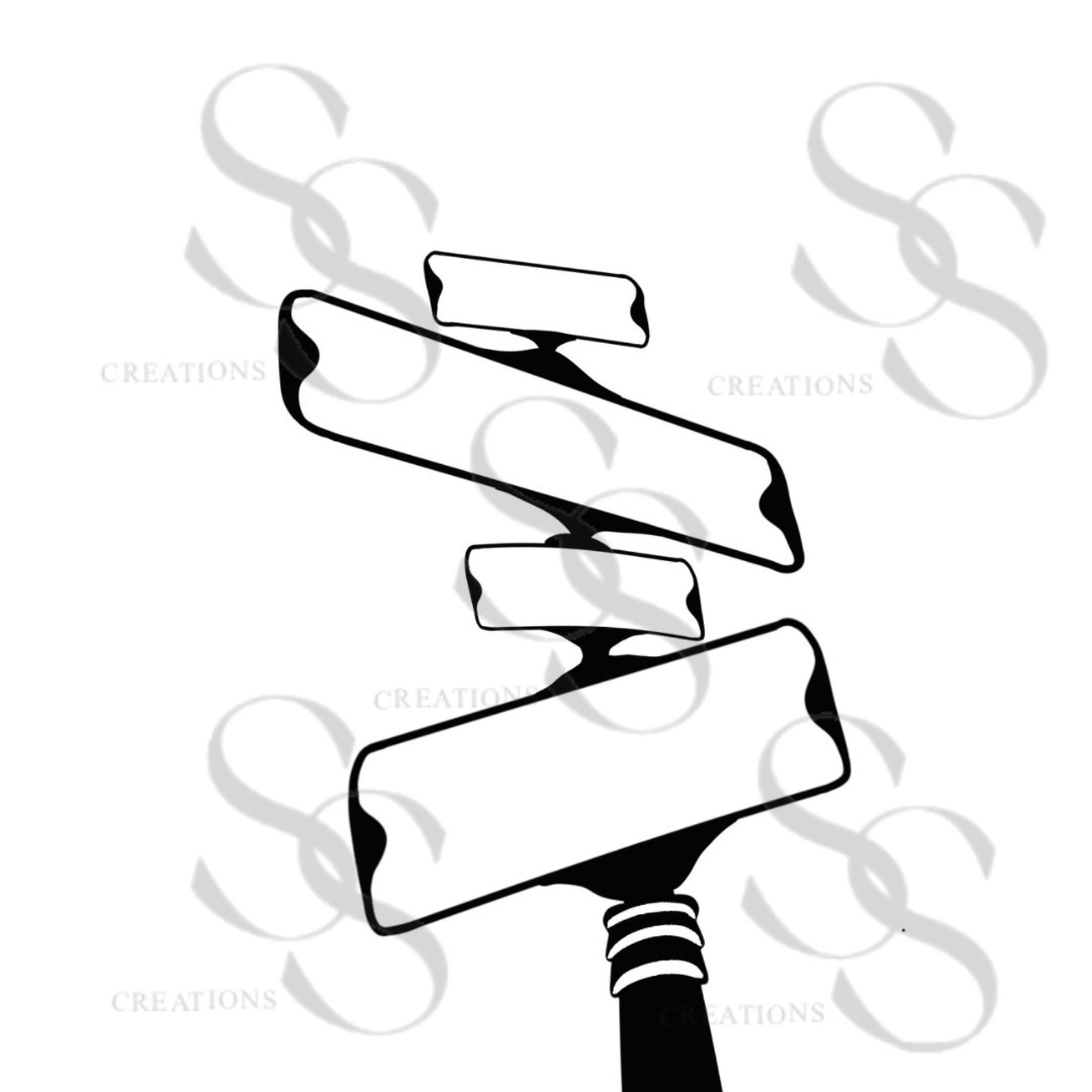 Street Sign Template SVG - Etsy