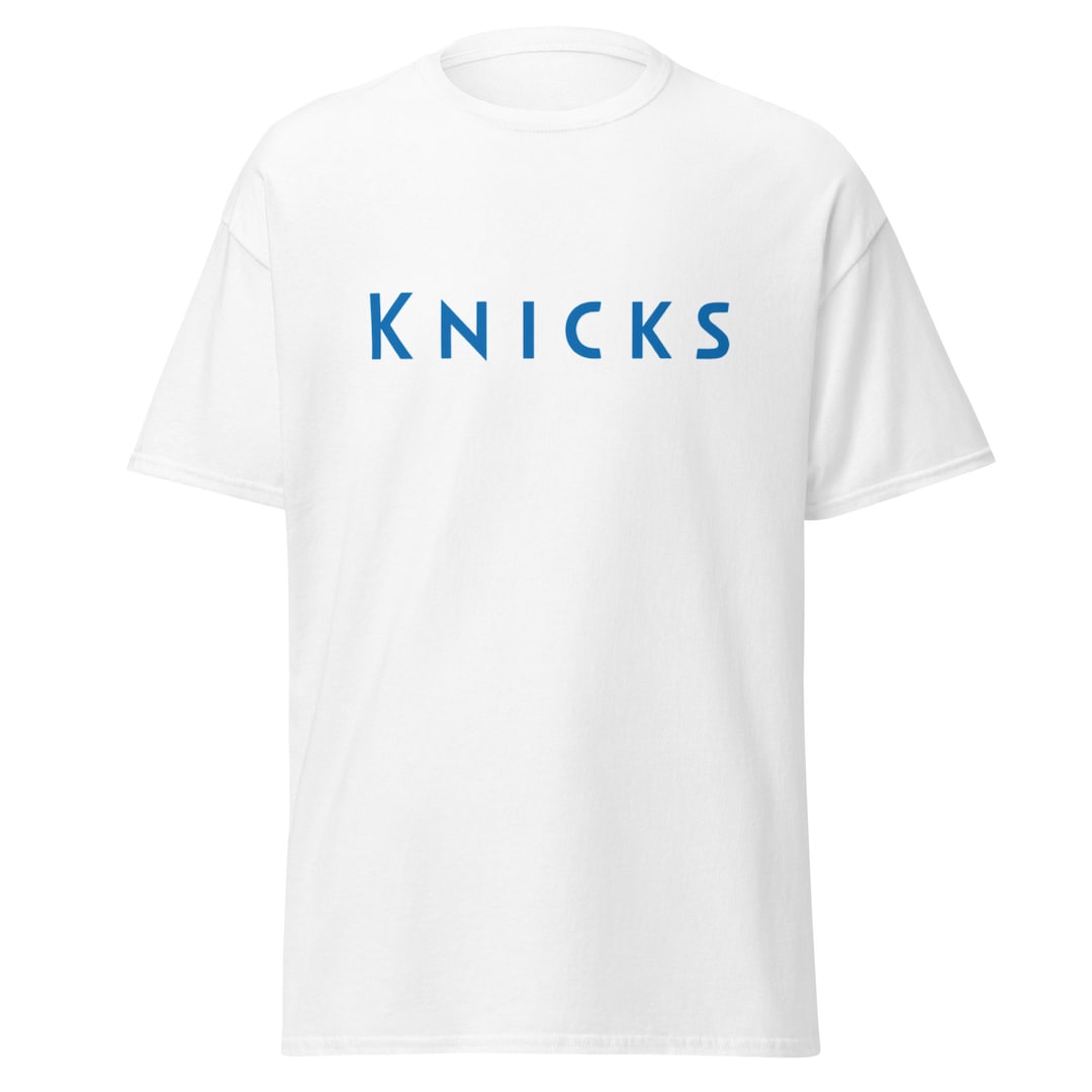New York Lifestyle Based Tee (modern Type - Blue Lettering) - Etsy