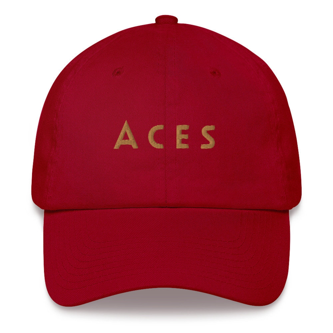 Aces Lifestyle Based Dad Hat (modern Type - Gold Lettering) - Etsy