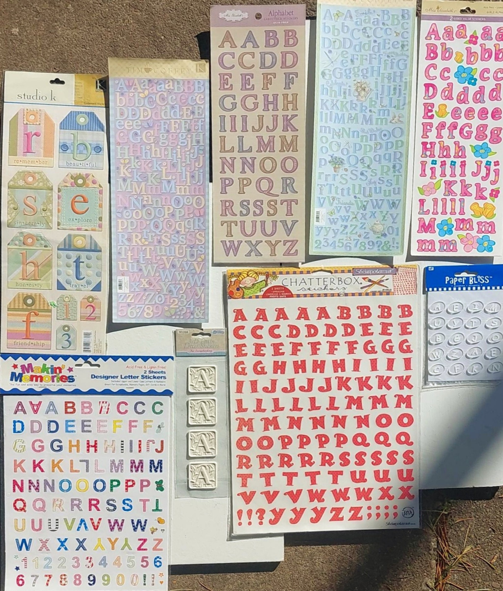 You Choose Alphabet, Letters, Alpha, Numbers, Punctuation.. Scrapbook ...