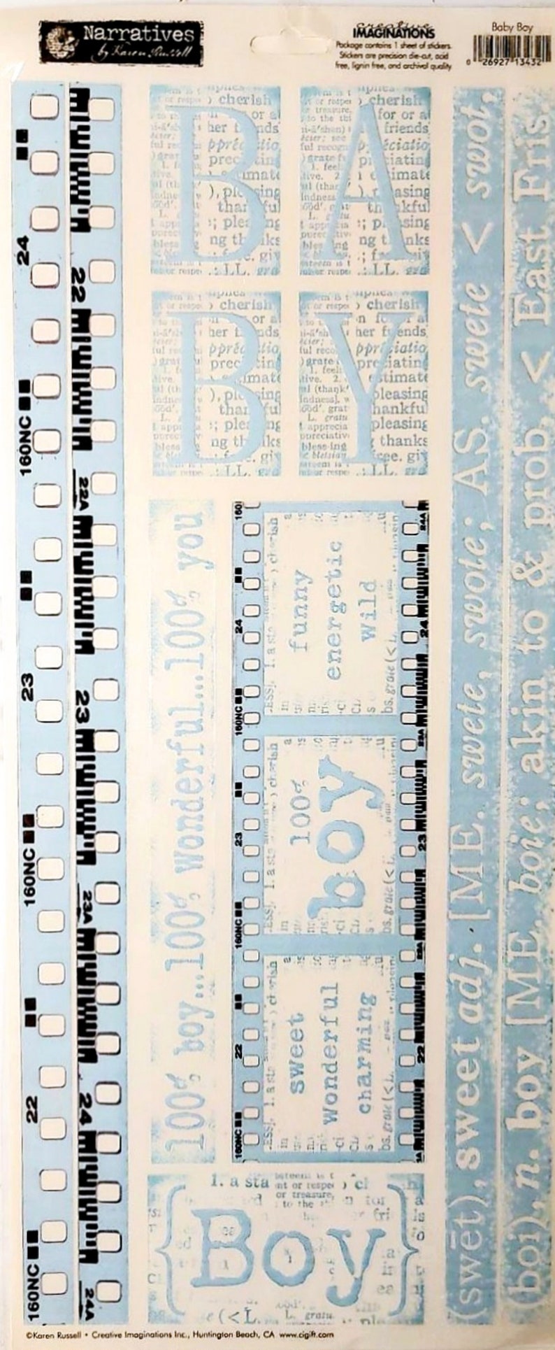 You Choose Baby, Boy, Infant, Child, Son.. Scrapbook Stickers/kits ...