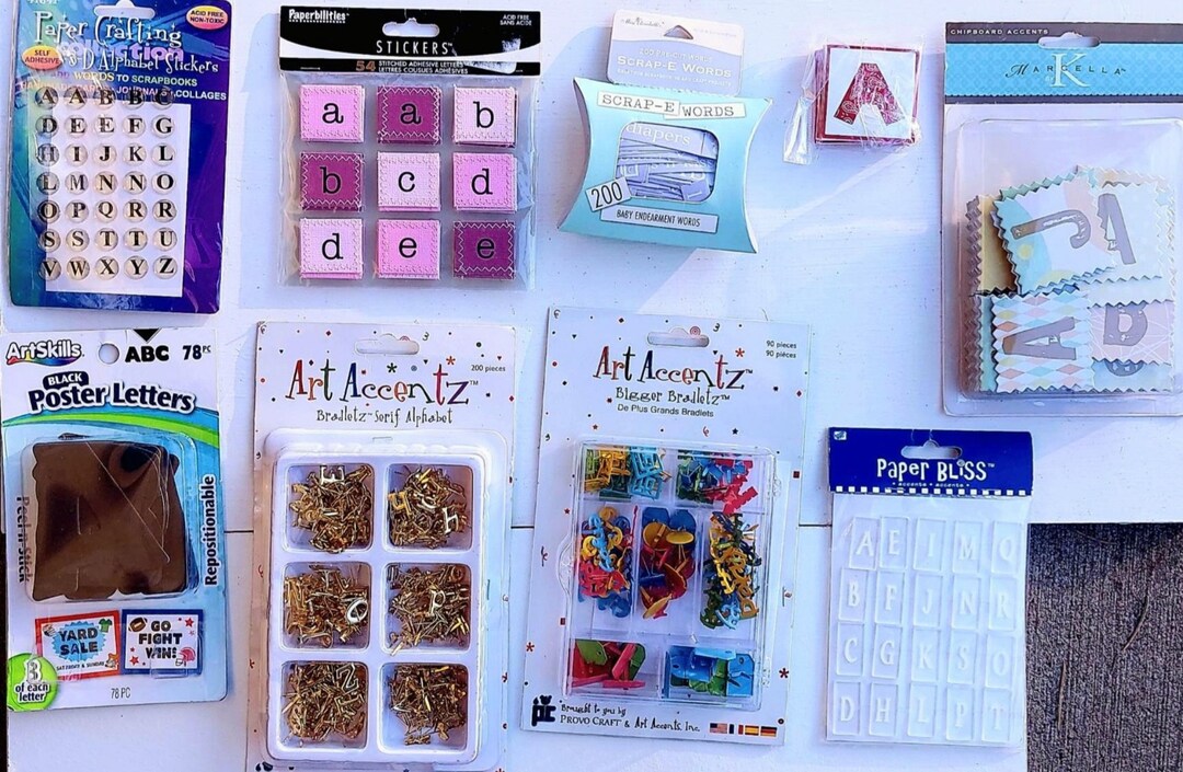 You Choose Letters, Alphabet, Alpha, Words.. Scrapbook Stickers ...