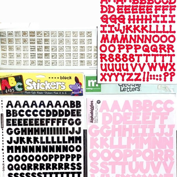 Scrapbook Letters - Etsy