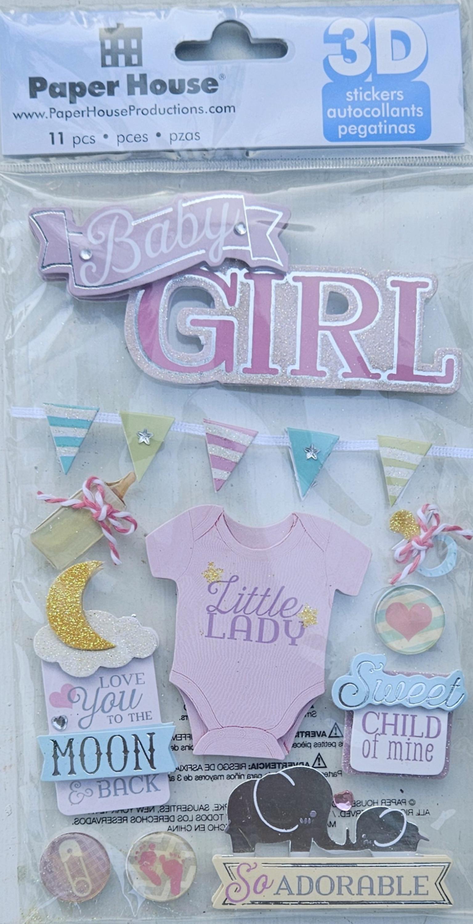 You Choose Baby, Infant, Child, Girl.. Scrapbook Stickers ...