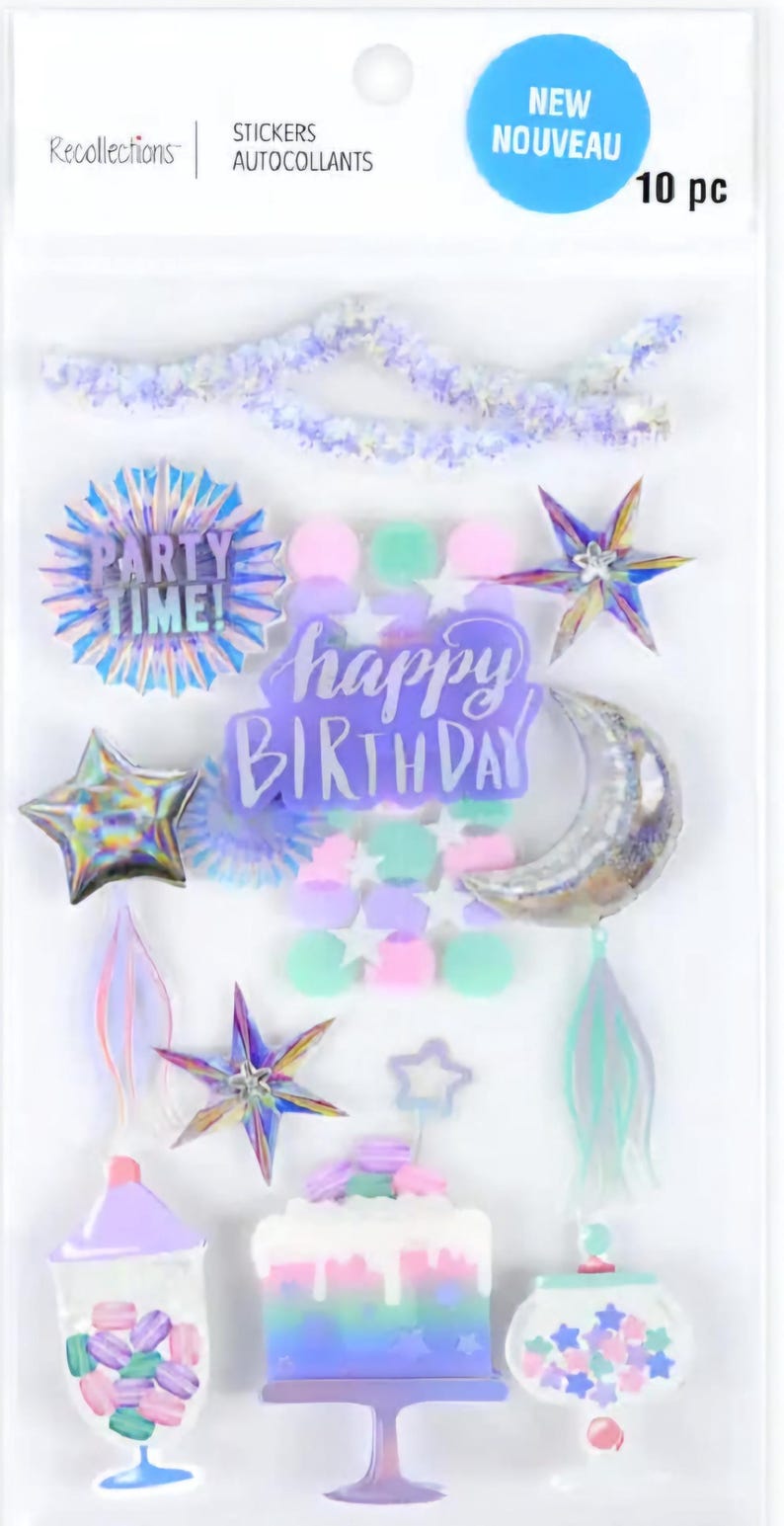 You Choose Birthday, Celebration, Celebrate Themed Scrapbook Stickers ...