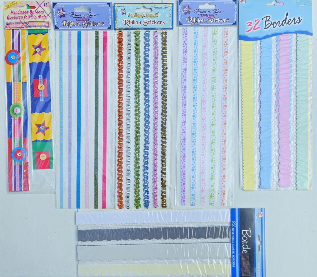 You Choose Borders, Die Cuts ,banners, Frames, Ribbons Embellishments ...