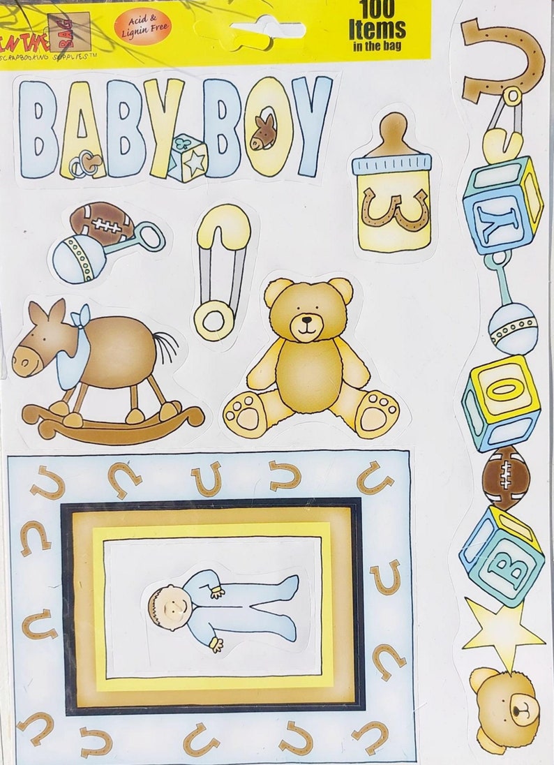 You Choose Baby, Boy, Infant, Child, Son.. Scrapbook Stickers/kits ...