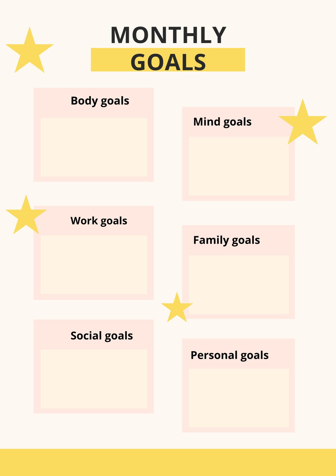 ADHD Monthly Goal Planner - Etsy