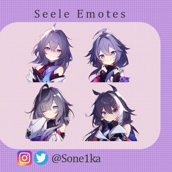 Honkai stair rail seele emotes - Etsy España