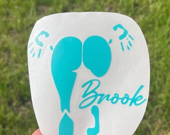 Hand Prints on Butt Booty Cheek Vinyl Decal Permanent Vinyl - Etsy