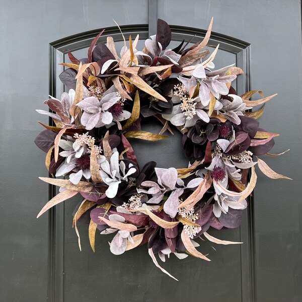Purple Fall Wreath - Etsy