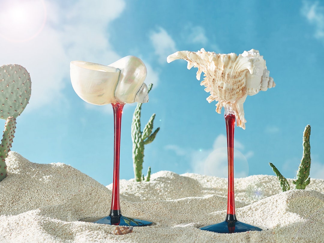 Natural Conch Shell Wine Glass,beach Wedding Bridesmaid Gifts,handmade ...