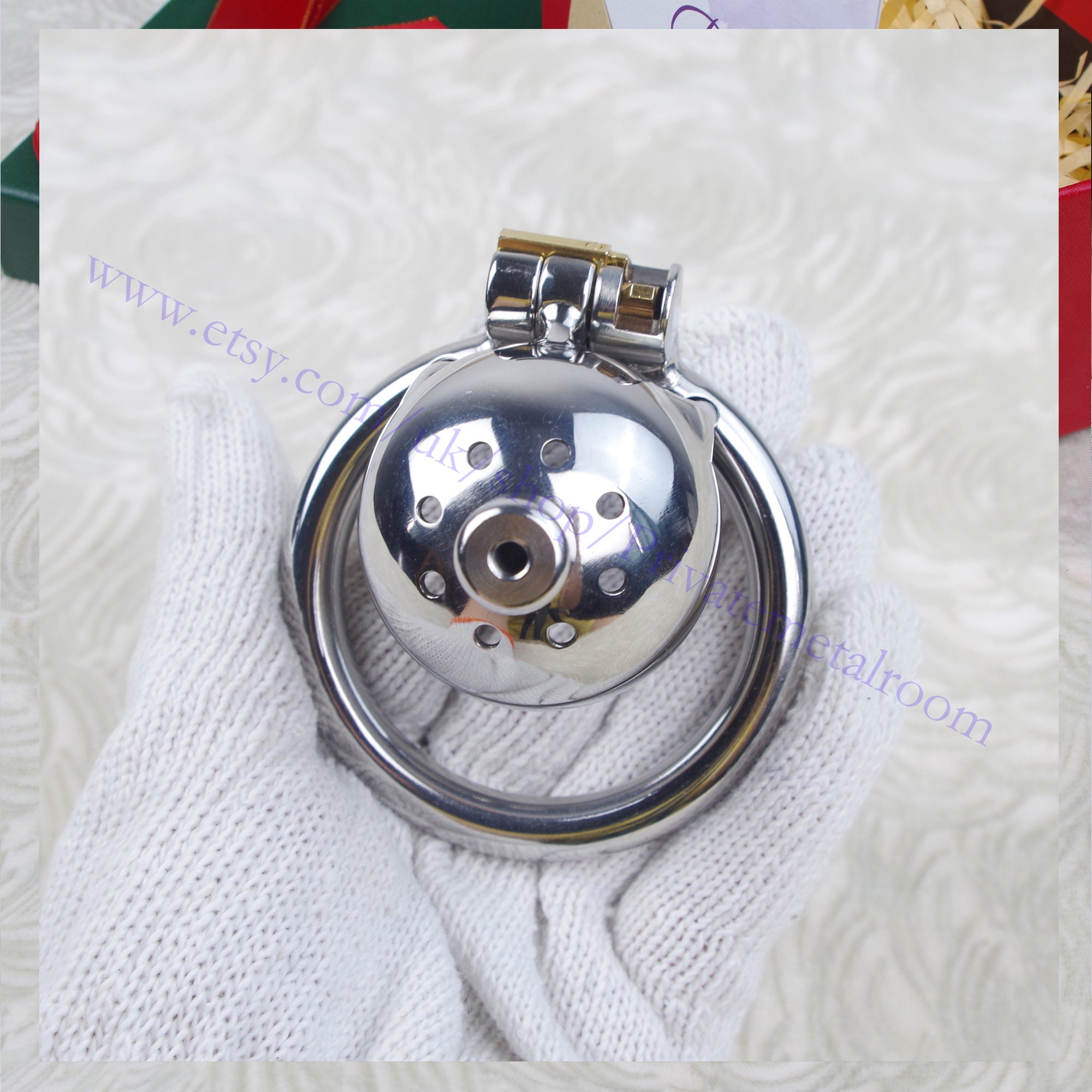 Small Chastity Device With Urethral Tube Stainless Steel Round - Etsy ...