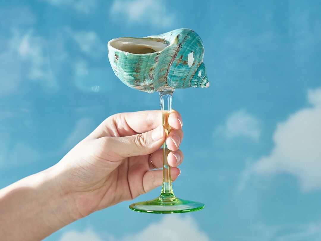 Natural Conch Shell Wine Glass,beach Wedding Bridesmaid Gifts,handmade ...
